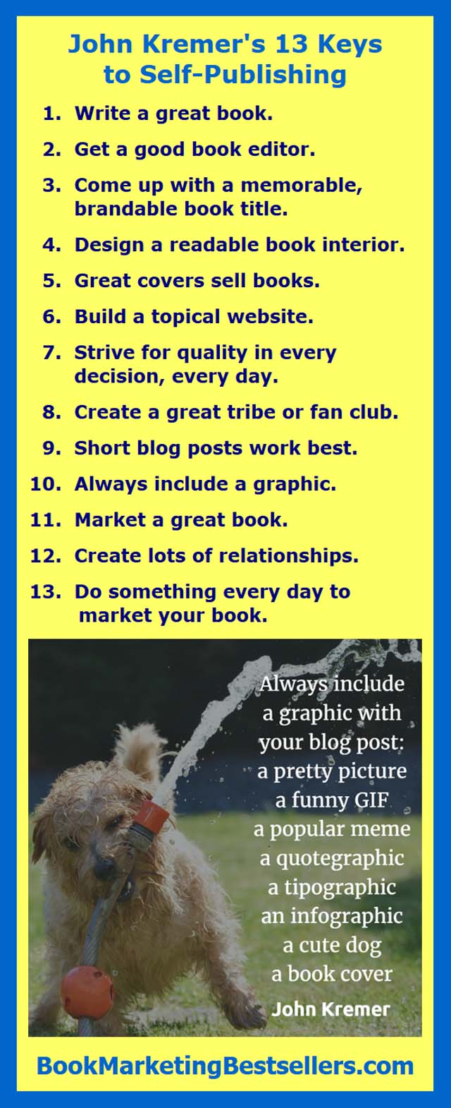 John Kremer's 13 Keys to Self-Publishing – Book Marketing Bestsellers