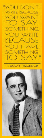 F Scott Fitzgerald on Writing – Book Marketing Bestsellers