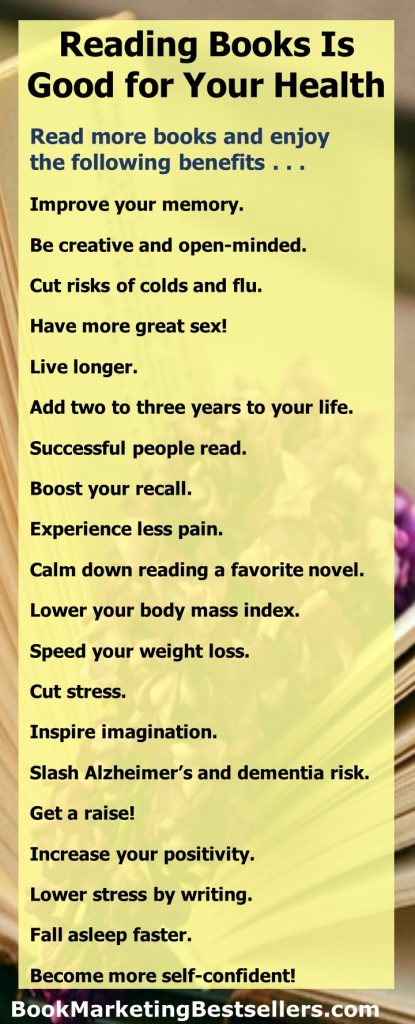 Reading Books Is Good for Your Health! – Book Marketing Bestsellers